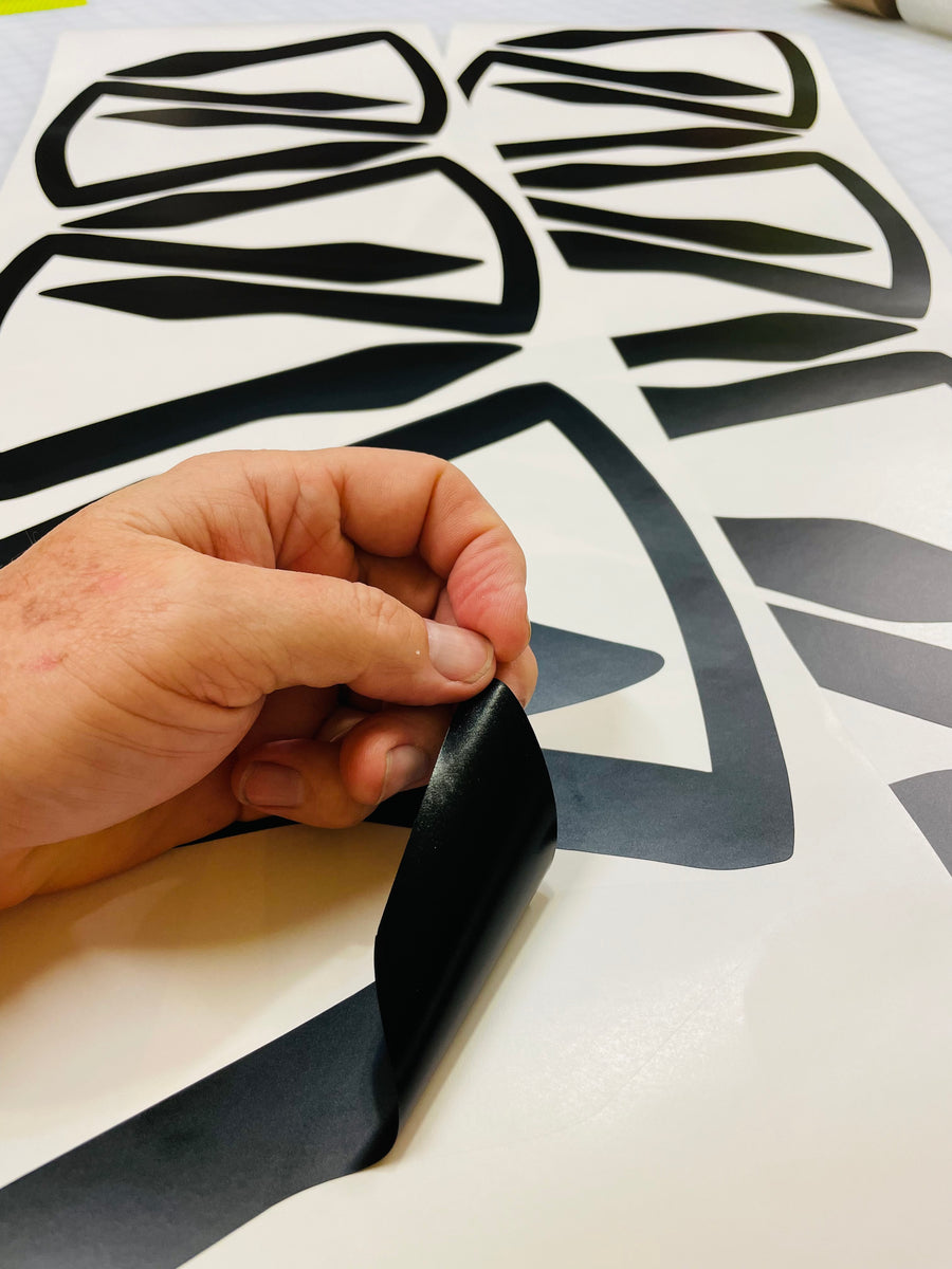 Wheel Blackout Vinyl Decals for Honda Pilot 2019-2021 | Gloss Black, M ...