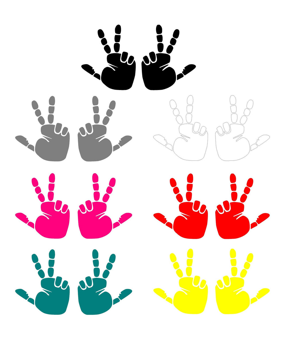 Jeep Hand Wave Vinyl Decal | 2 Decals Included | 8 Vibrant Colors ...