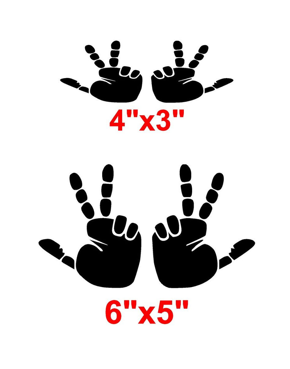 Jeep Hand Wave Vinyl Decal | 2 Decals Included | 8 Vibrant Colors ...